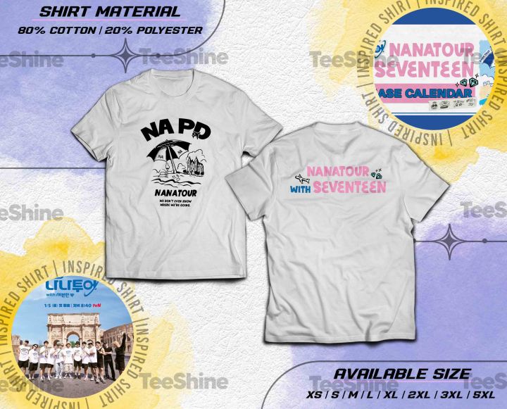 SVT NANA TOUR VERSION 1 (FRONT & BACK) KPOP SHIRT | Lazada PH