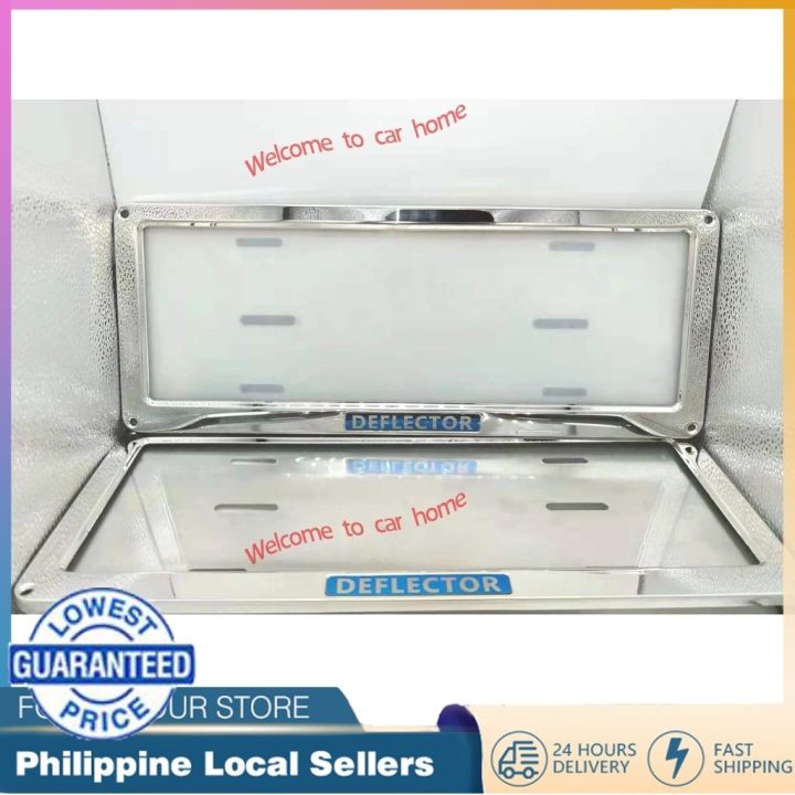 Plate Number Cover for Car stainless steel Frame Protector With Plastic ...