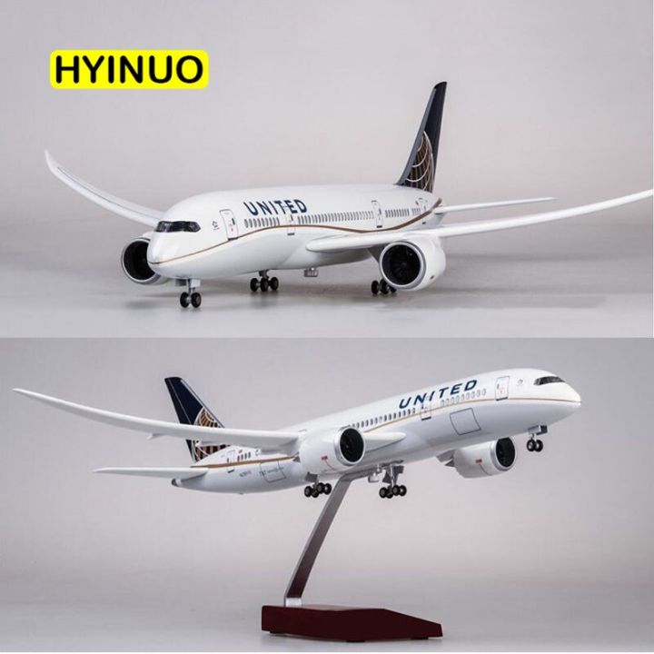 1/130 Scale 43Cm Airplane 787 B787 Dreamliner Aircraft American United ...