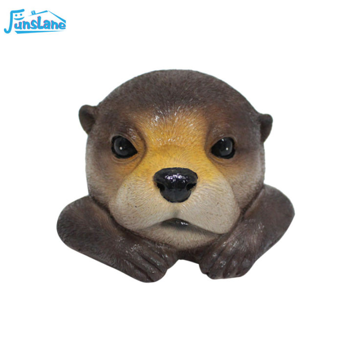 FunsLane Realistic Pet Head Float For Pool,Resin Animal Head Statue For ...