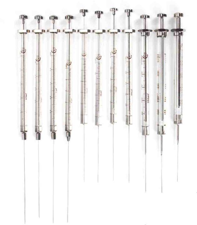 1/5/10/50/250/500/1000l Microlitre Glass Syringe Gas Chromatographic ...