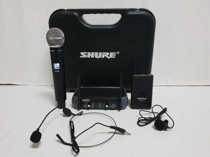 Mic Wireless Shure PGX 242 (1 MIC + 1 CLIP ON + 1 HEADSET) Free Koper ...