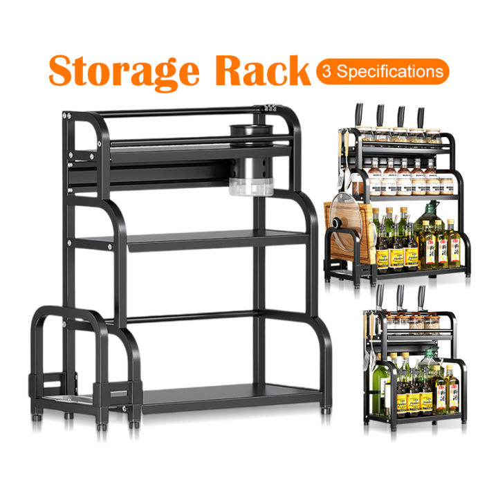 2/3 Tier Stainless Steel Spice Rack Stainless Steel Kitchen Condiment ...