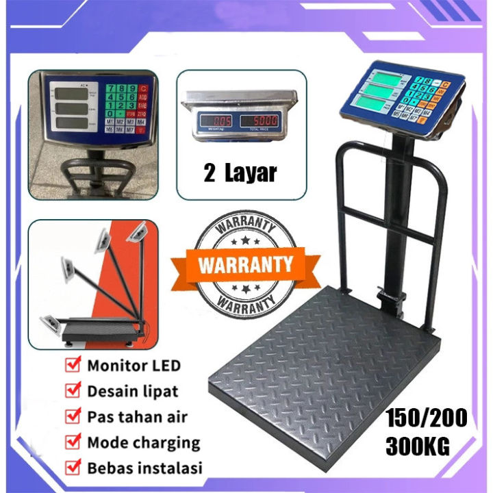 【Fast Shipping】Electronic Platform Scale Timbangan Duduk Digital ...