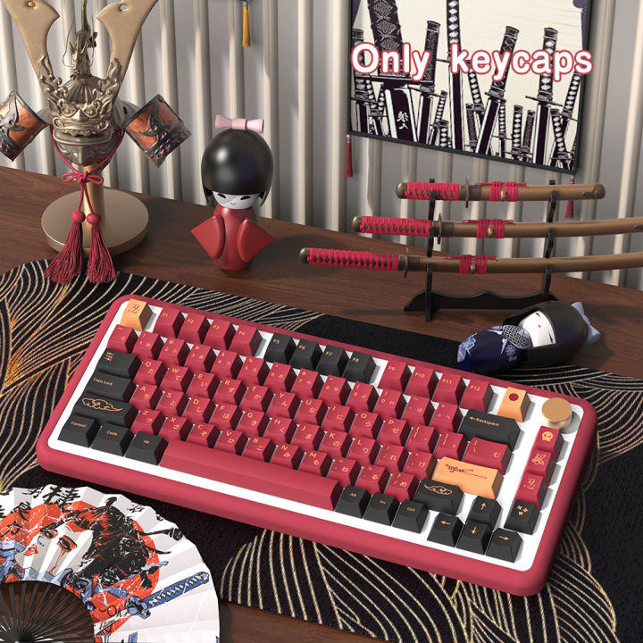 【Exclusive Discount】 RED Samurai Keycaps Japanese/Korean/German/Spanish ...