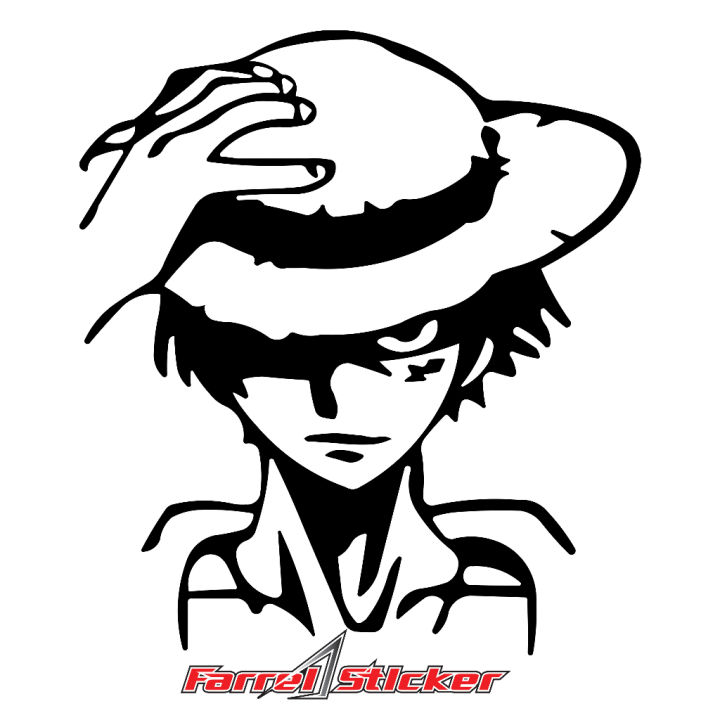 STIKER LUFFY TOPI STICKER ONE PIECE CUTTING | Lazada Indonesia