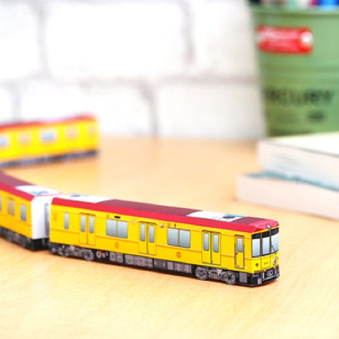 DIY Papercraft Lembar Pola Kertas Kereta Api Special Train Tokyo Metro ...