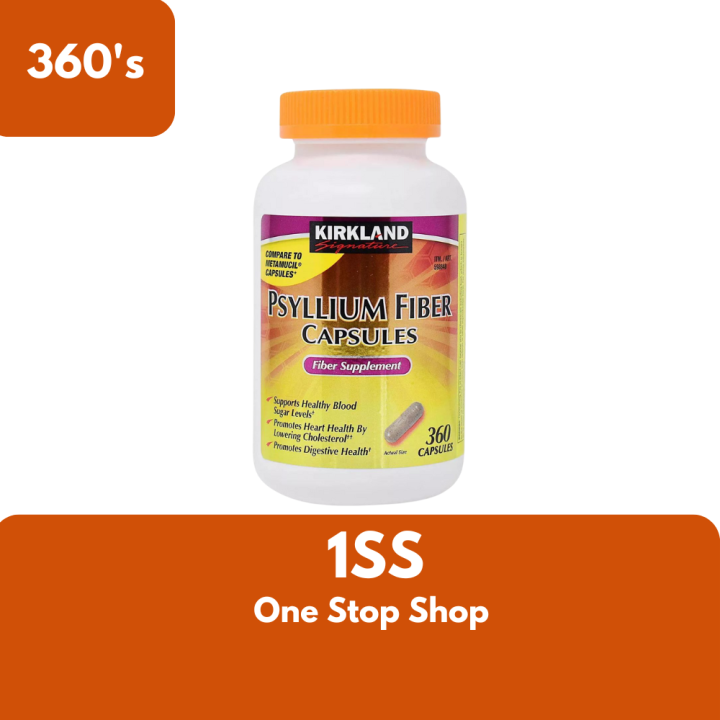Kirkland Signature Psyllium Fiber Capsules 360's | Lazada PH