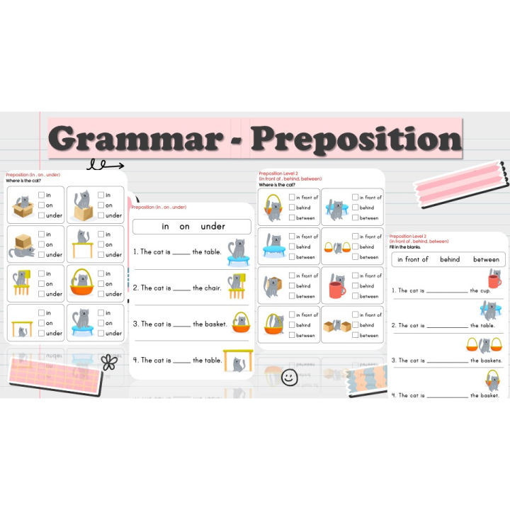 [PRE104] 32 pages Preposition Worksheet for Pre-school PDF Digital ...