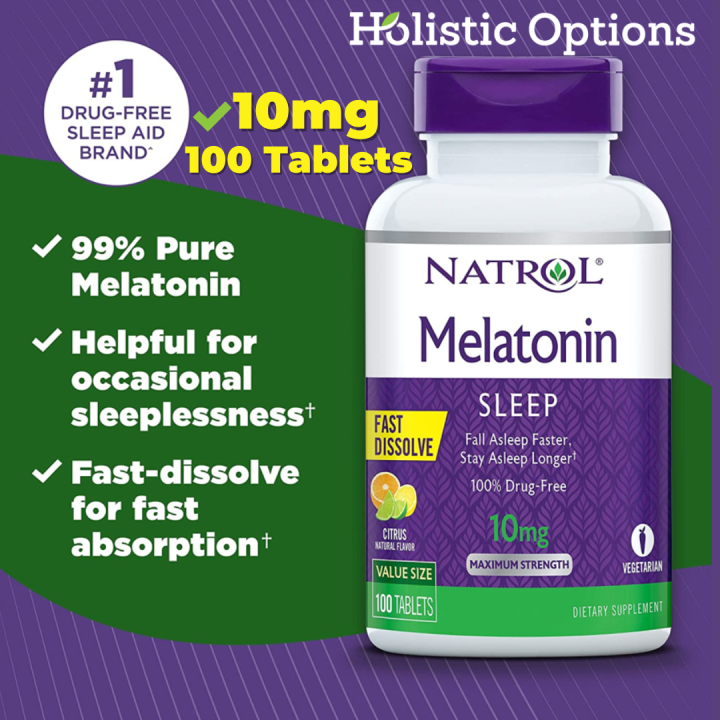 [Authentic] Natrol 10mg Melatonin Maximum Strength , Citrus Punch ...