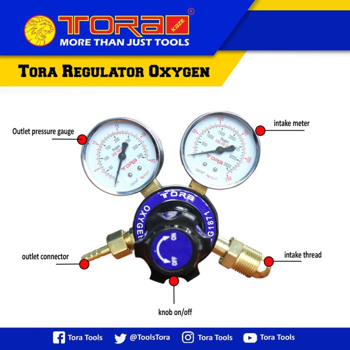 REGULATOR OXYGEN Regulator Las Oksigen TORA/ASANO Oxygen Regulator ...