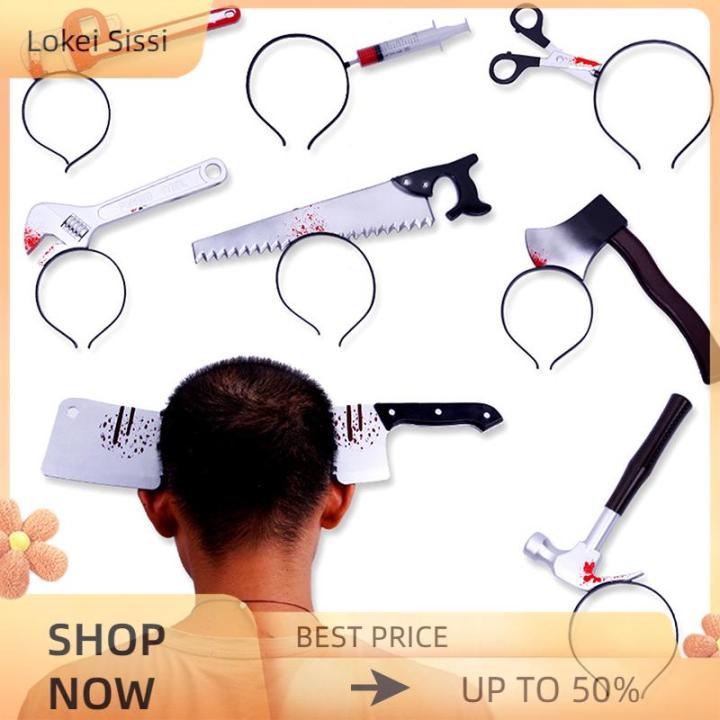 Lokei ที่คาดผมฮาโลวีนปาร์ตี้ฮาโลวีนปาร์ตี้งานคอสเพลย์มีดเลื่อยขวานปลอม ...