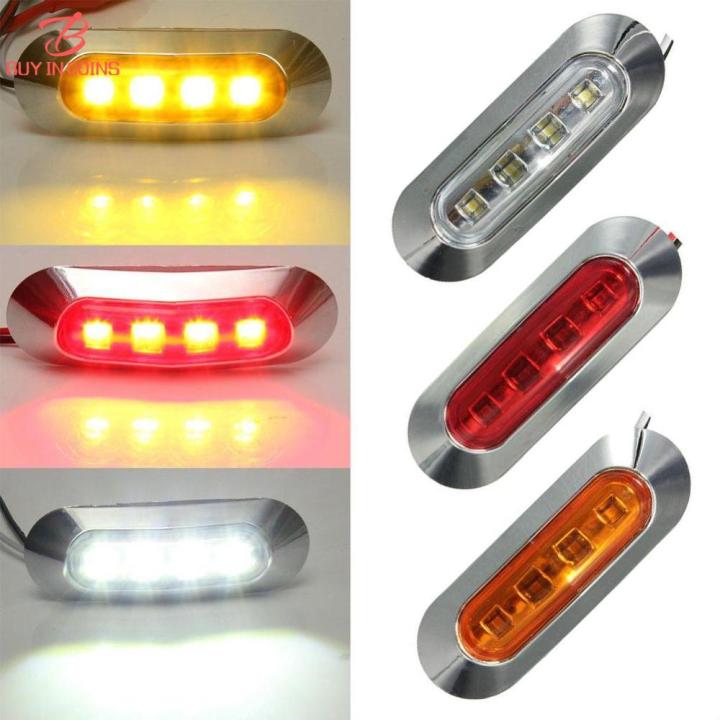 BUYINCOINS 1Pc LED Side Marker Clearance Tail Lamp Parking 12V/24V for ...