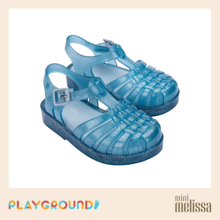 Playground Mini Melissa Possession Shiny Glitter Blue For Babies and ...
