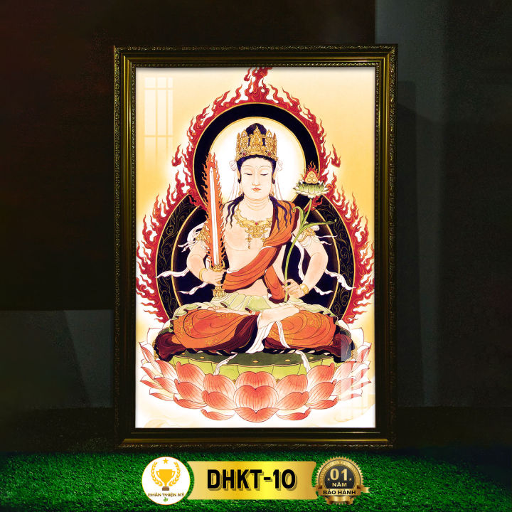 Tranh Treo Phòng Thờ Bồ Tát Hư Không Tạng Có Đèn CHÂN THIỆN MỸ, Trang ...