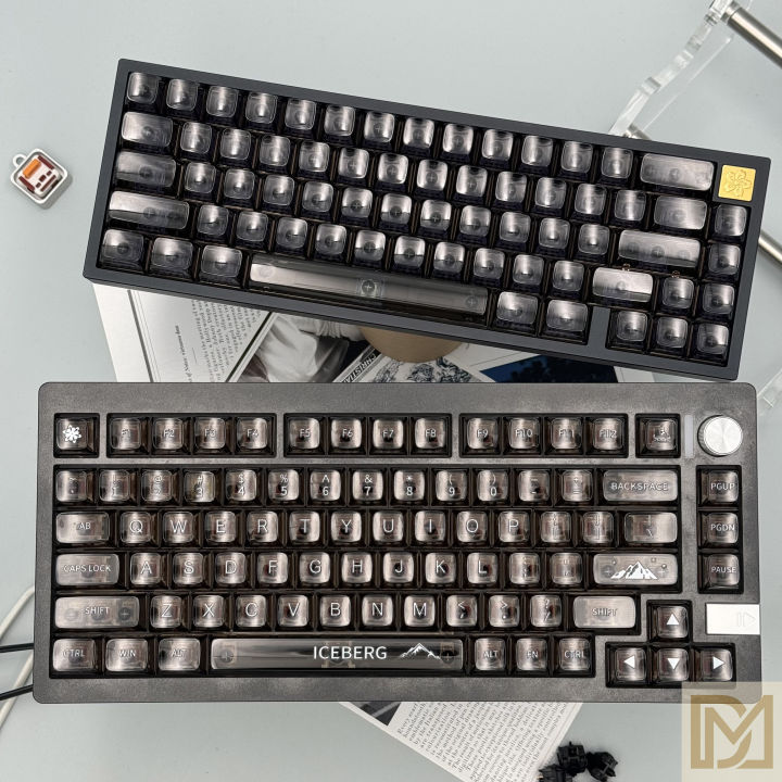 Transparent Keycap Black PC UV Print CBSA Shine RGB Keycaps 132pcs Fit ...