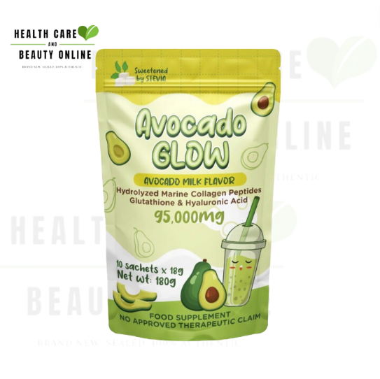 AVOCADO GLOW Avocado Milk Flavor 98,000mg 10 sachets x 18g | Lazada PH
