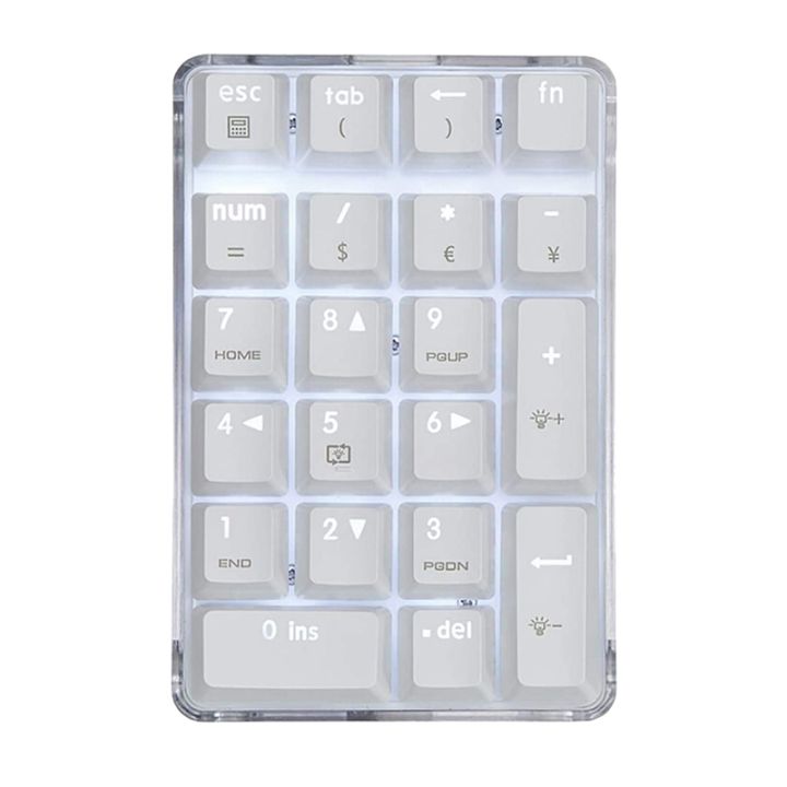 Mechanical Numeric Keypad Brown Switch Wired Gaming Keypad White ...
