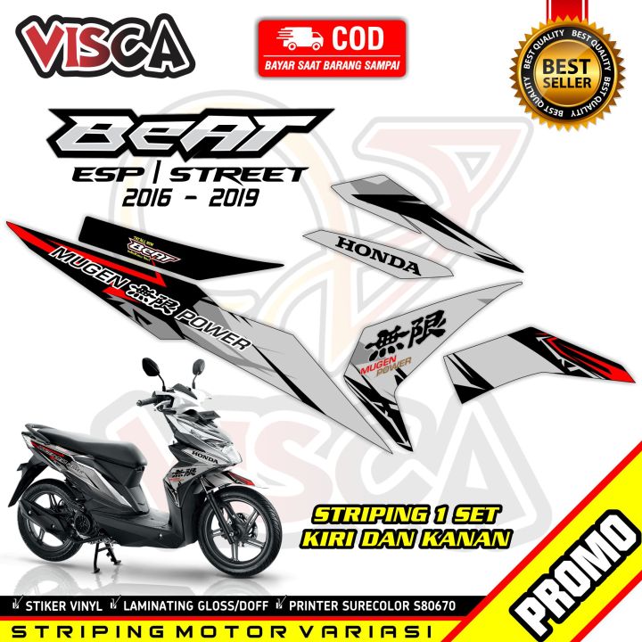 Striping Motor Beat ESP 2016 - 2019 Variasi Desain Mugen Power | Lazada ...