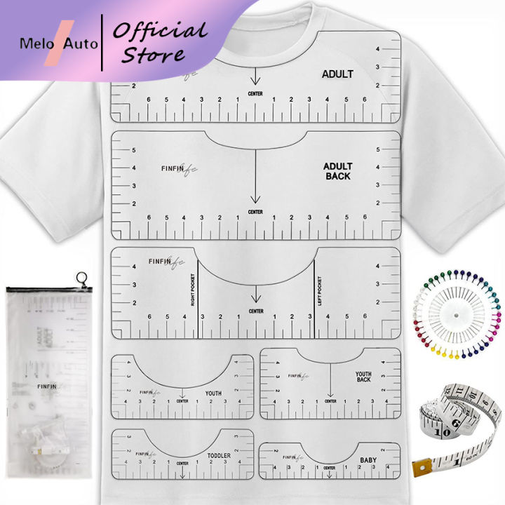 PVC Soft Ruler Tshirt Ruler Guide For Guiding DIY Drawing Template ...