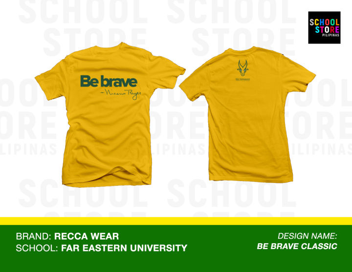 FEU Tamaraws Be Brave CLASSIC - Far Eastern University - Recca Wear ...