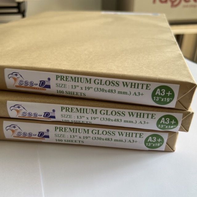GLOSS WHITE PAPER STICKER สติ๊กเกอร์เนื้อกระดาษ ขนาด A3+ (13"x19 ...