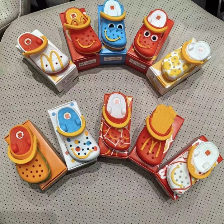 2025 McDonald's Crocs Keychain Mini Pendant Crocs Slipper Pendant ...