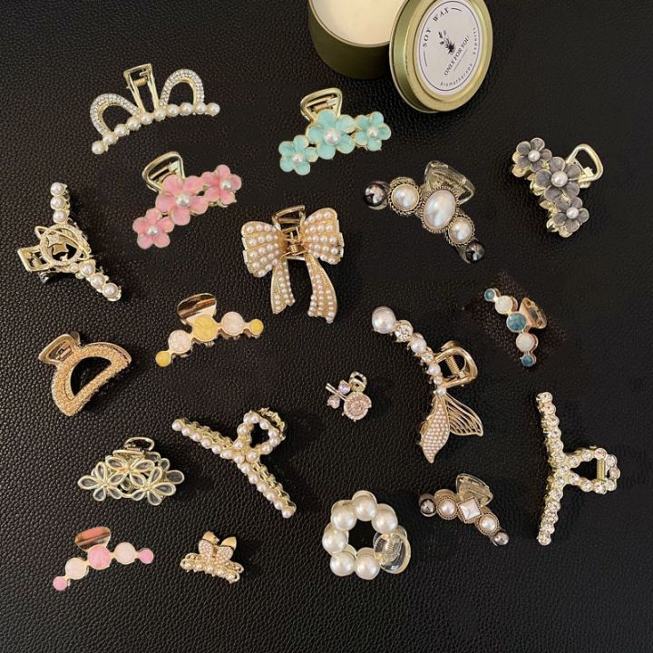 Exquisite Flower Hair Clamp Gripper Fashion Hair Claw Cute Small Hair ...