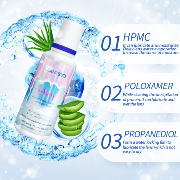 Menyinarimu Cairan Lensa Kontak Comfort Solution 60ml / 120ml / 500ml Cairan Air Softlens Cairan ...