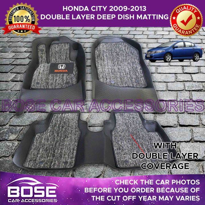 7D Deep Dish Matting Honda City 2009 2010 2011 2012 2013 / 2014 2015 ...