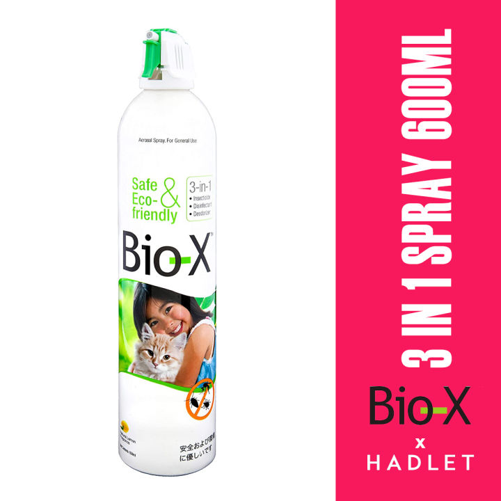 Bio-X 3 in 1 Aerosol Insecticide Lemon Spray [600 ml] | Lazada Singapore