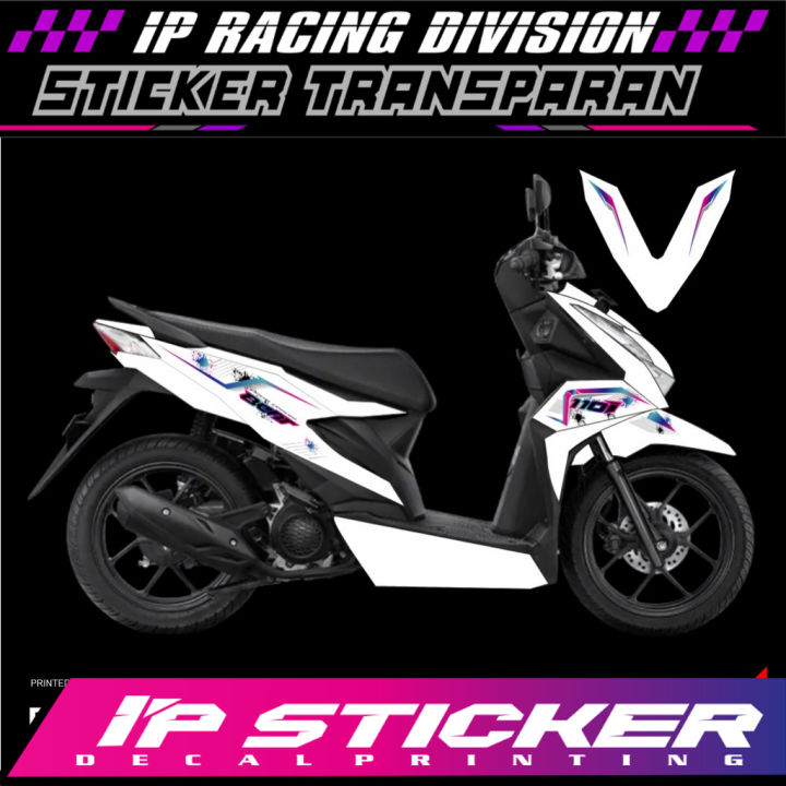 STICKER STRIPING TRANSPARAN BEAT 2020 DELUXE WONDERFUL | Lazada Indonesia