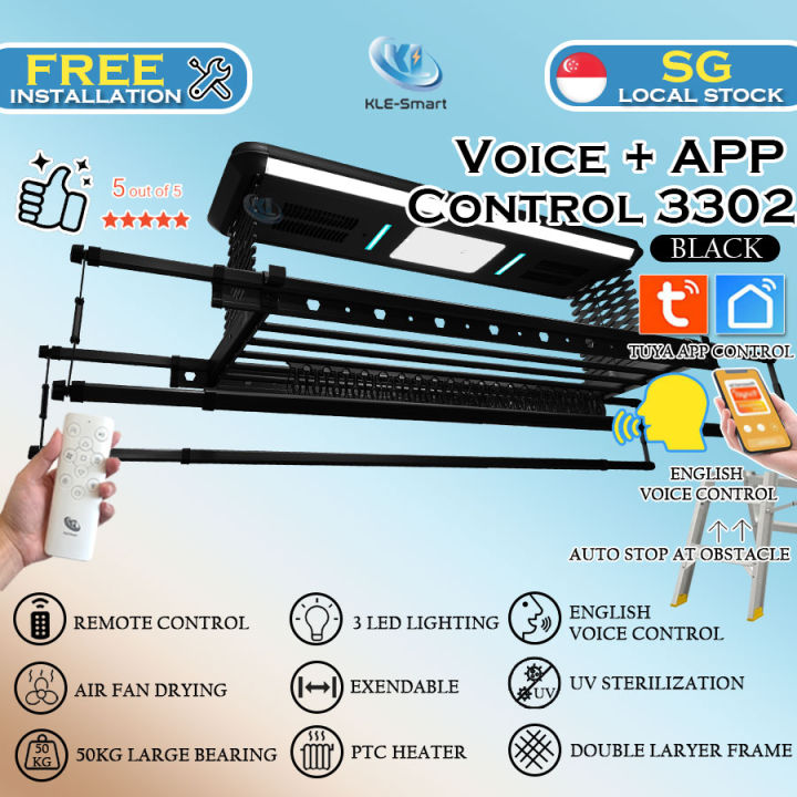 【FREE INSTALLATION】English Voice Control + APP Control + Remote Control ...