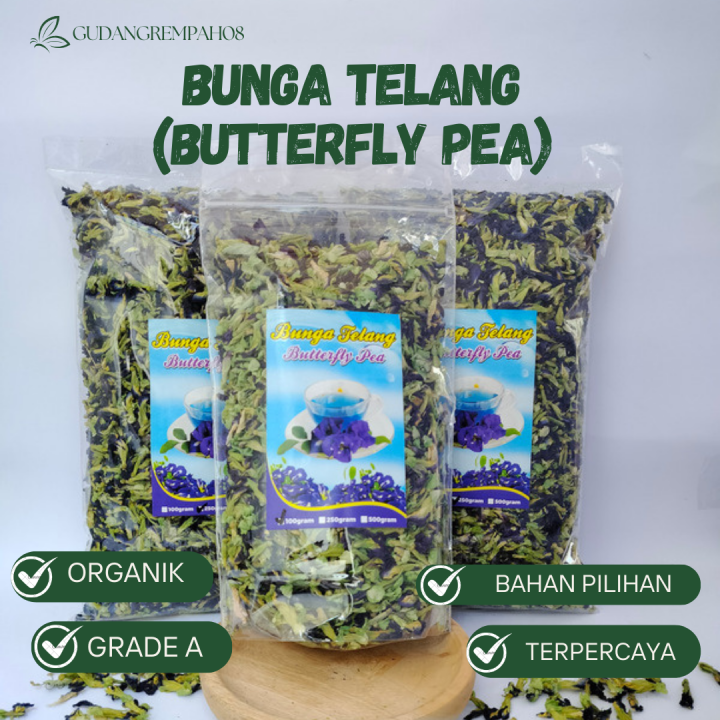 TEH BUNGA TELANG /BUTTERFLY PEA PELANGSING ALAMI | Lazada Indonesia