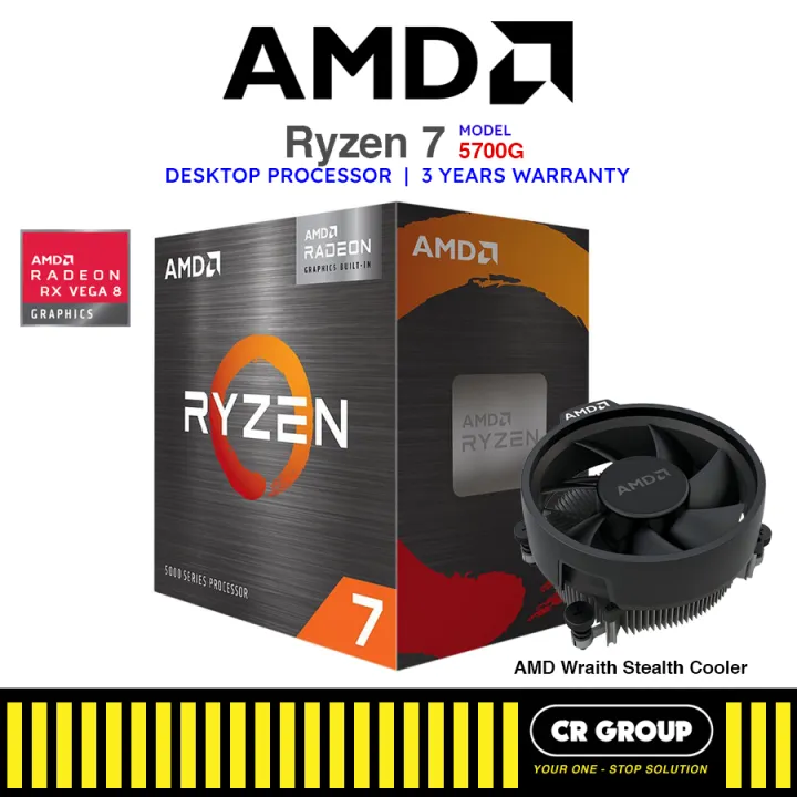 AMD Ryzen 7 5700/5700G/5700X/5700X3D Desktop Processor (3Yrs AMD ...