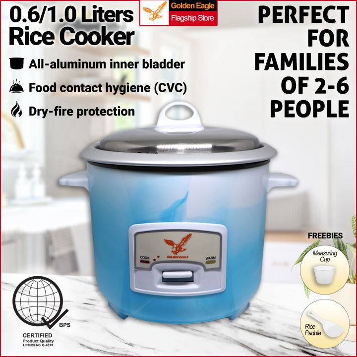 Golden Eagle Electric Rice Cooker Blue W/ Steamer Rice Paddle Measure ...