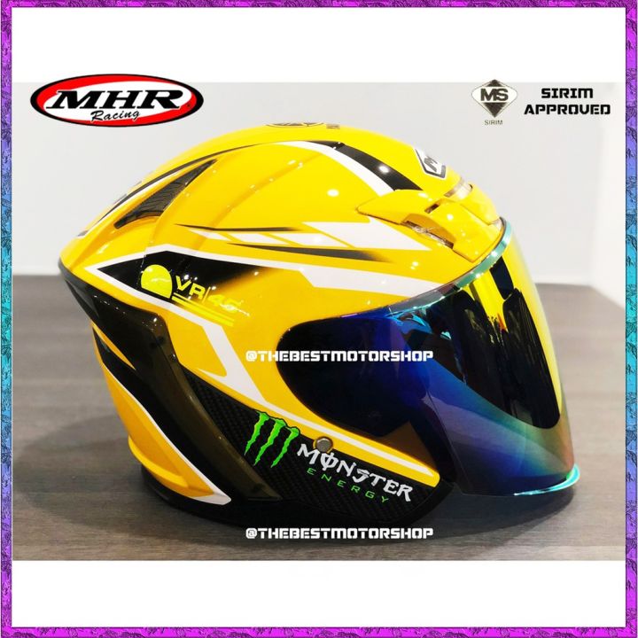 ⭐READY STOCK⭐ MHR HELMET MOVISTAR VR46 OFF622 YELLOW YAMAHA HELMET ...