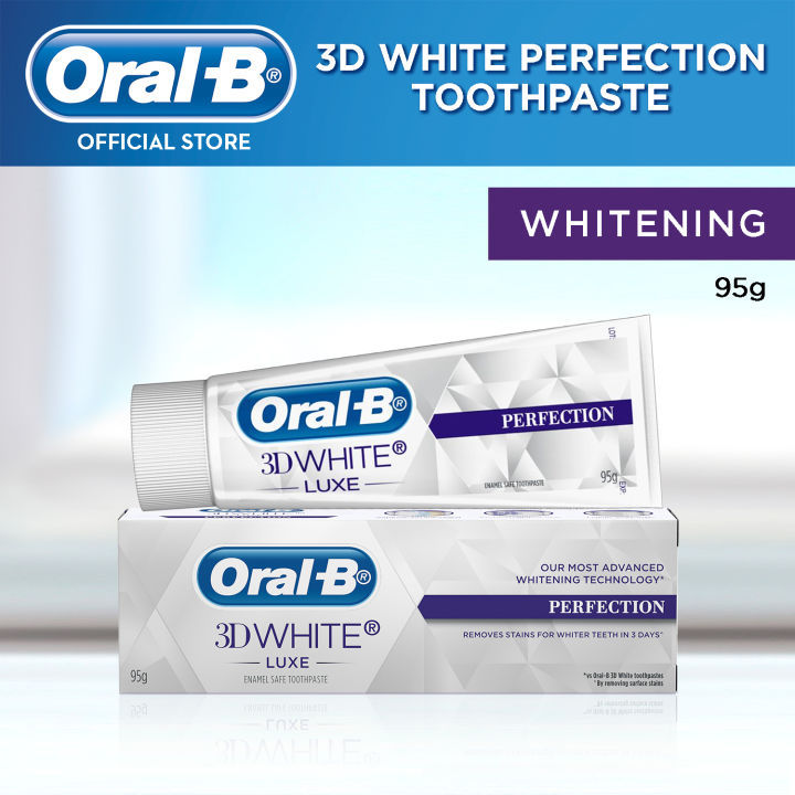 Oral-B 3D White Luxe Perfection Toothpaste 95g | Lazada