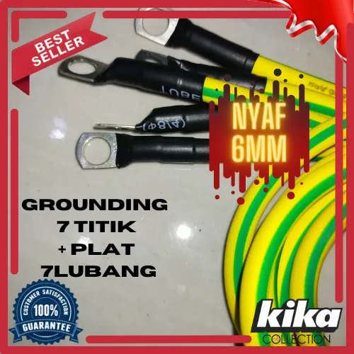 Kabel Grounding 7 Titik NYAF 6mm Kuning Hijau Full Tembaga Kabel ...