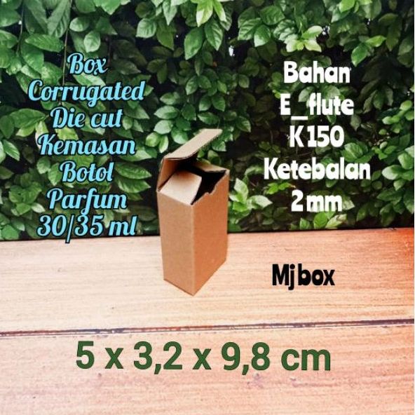 kardus karton uk 5x3,2x9,8 cm.. die cut kotak parfum 30/35 ml, | Lazada ...