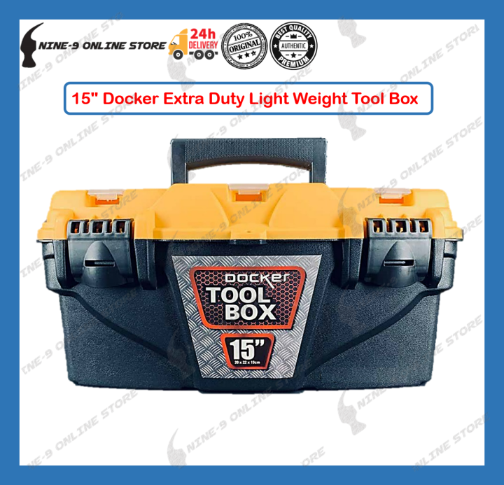 15 18 21 Docker Tool Box Extra Duty Light Weight Tool Storage 3432