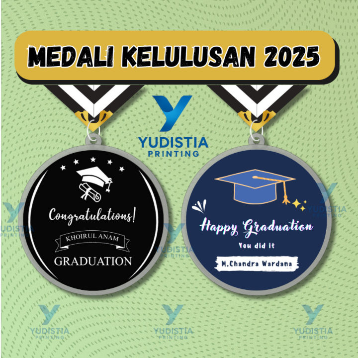 MEDALI KELULUSAN/MEDALI WISUDA 2025/ MEDALI CUSTOM | Lazada Indonesia