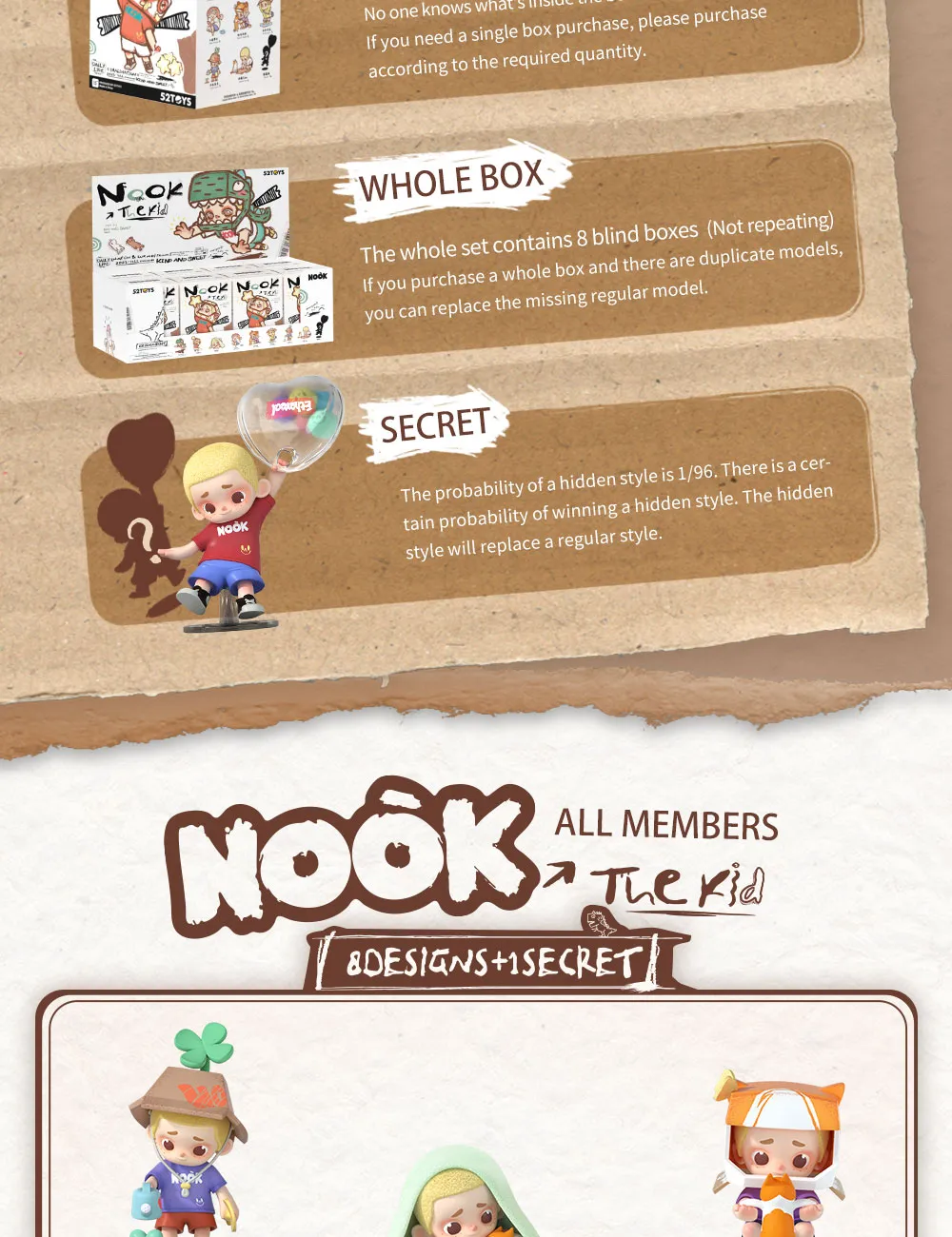 52TOYS NOOK The Kid Series Blind Box Figure Toy | Lazada PH