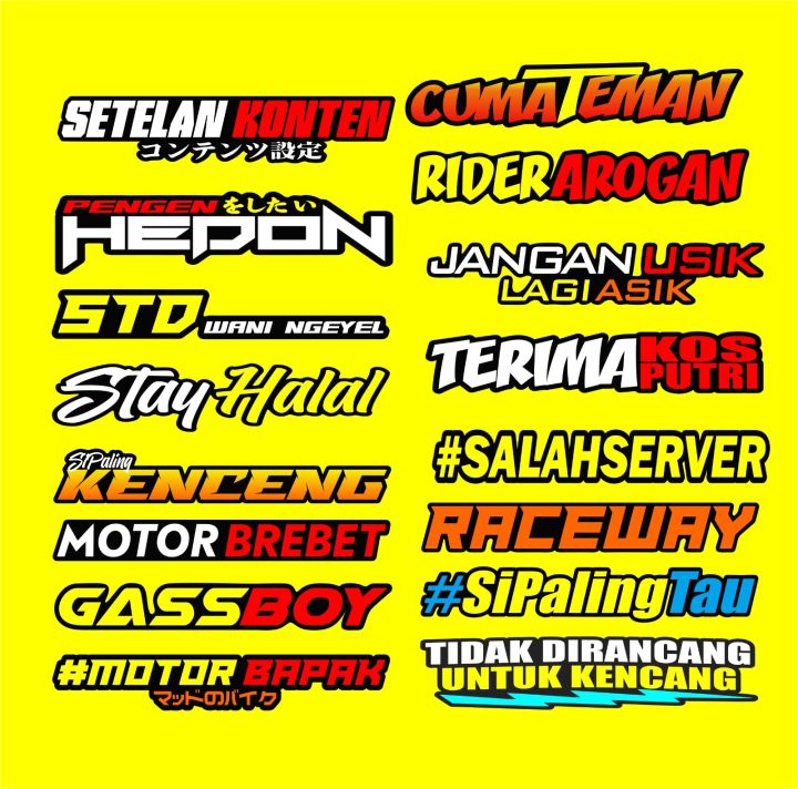 Stiker Print & cut VIRAL DRILL banyak pilihan | Lazada Indonesia