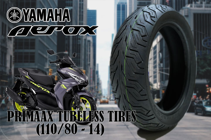 Aerox Tire 110/80-14 Tubeless (PRIMAAX) | Lazada PH