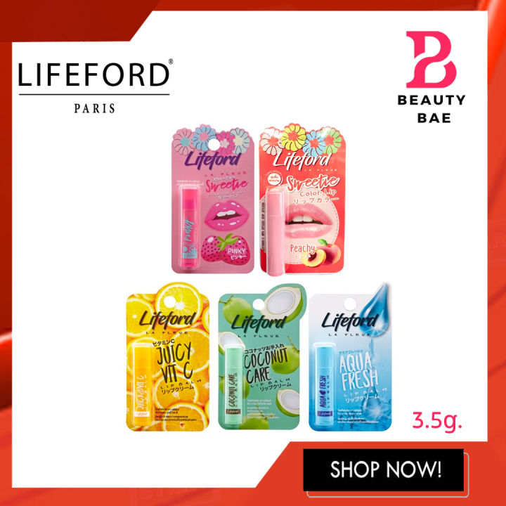 แท้/ถูก Lifeford La Fleur ไลฟ์ฟอร์ด ลา เฟลอร์ ลิปมัน ลิปบาล์ม ลิปเปลี่ยนสี 3.5 กรัม | Lazada.co.th