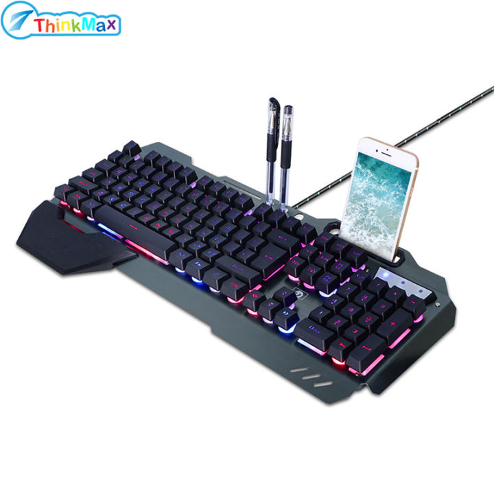 Mechanical Gaming Keyboard Wired Computer Keyboard With RGB Colorful ...