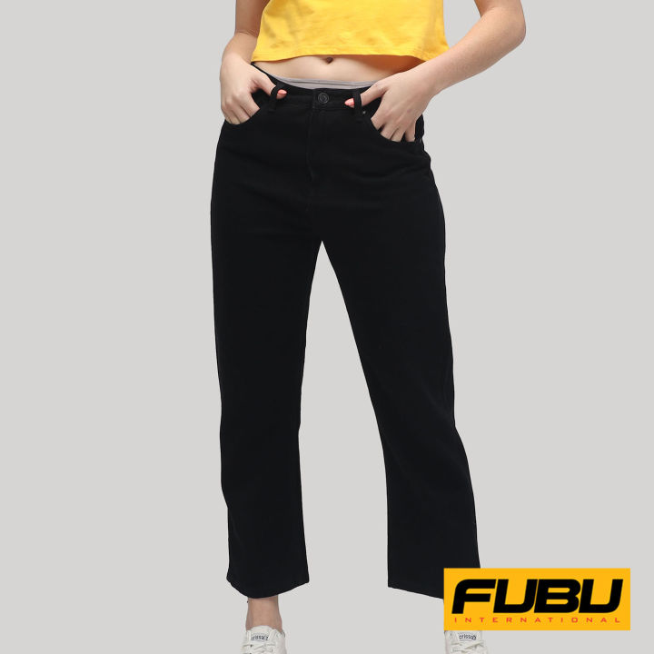 Fubu Girls Denim Highwaist Straight Cut QGB04-0003 (Black) | Lazada PH