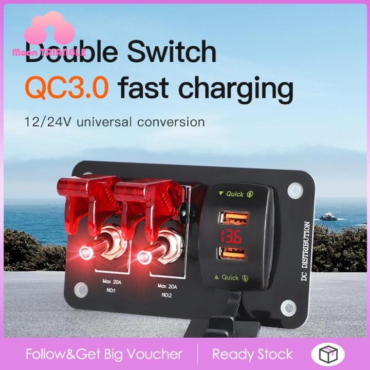 Moon TRIANGLE Toggle Switch Panel 36W Total Rv Red Light | Lazada PH