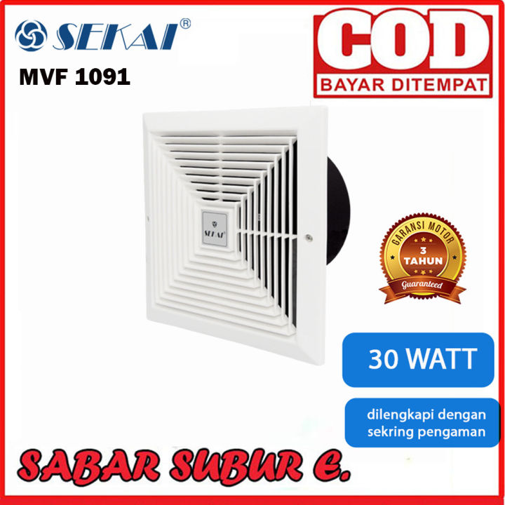 Sekai Exhaust Fan 10 Inch MVF 1091- Kipas Angin Ceiling Plafon | Lazada Indonesia